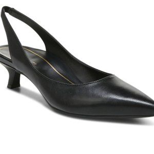 Vionic | Shoes | New Vionic Womens Ziva Leather Slingback Pump Kitten ...